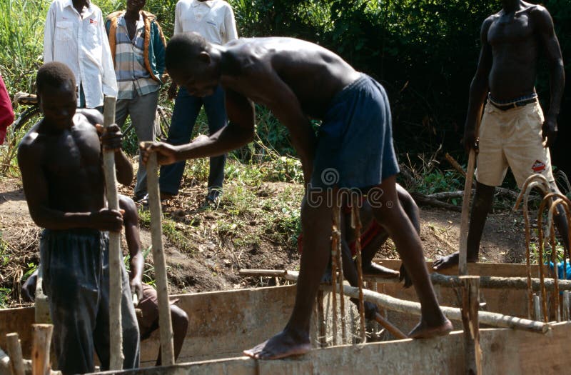 Construction Work in Uganda Editorial Image - Image of outdoors ...