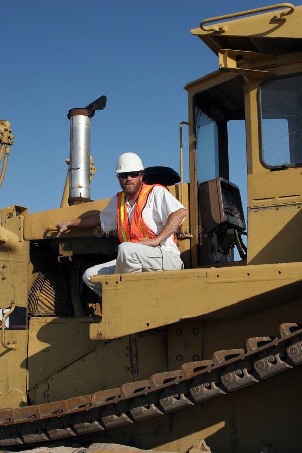 Construction worker stock image. Image of operator, earthmover - 1492993