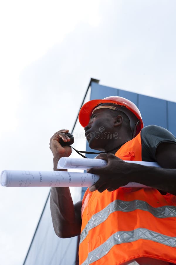Construction worker stock photo. Image of space, angle - 16749730