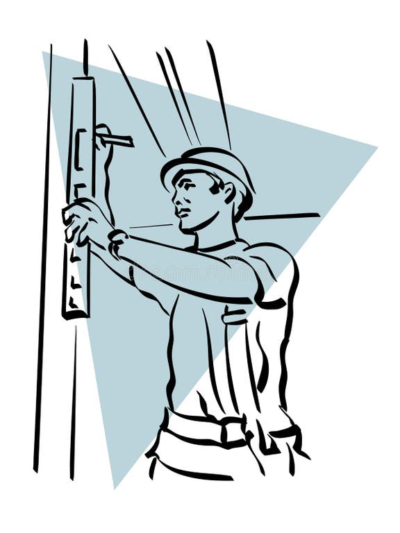 Construction Worker Tape Measure Stock Illustrations – 2,459 ...