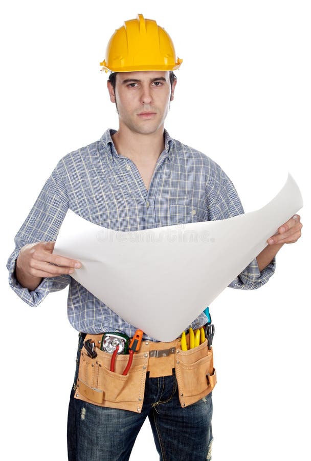 Construction Worker stock photo. Image of shirt, contractor - 2077218