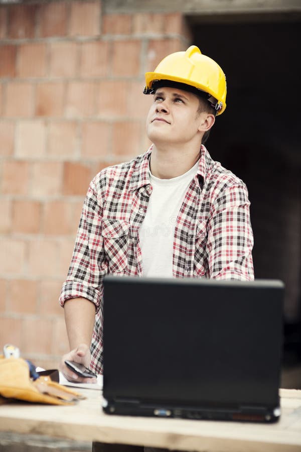 Construction worker stock image. Image of housing, building - 29330197