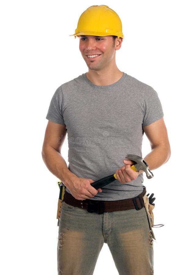 Construction Worker stock photo. Image of skilled, outside - 614610