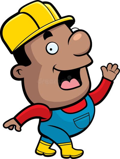 Construction Black Worker Cartoon Stock Illustrations – 7,448 ...