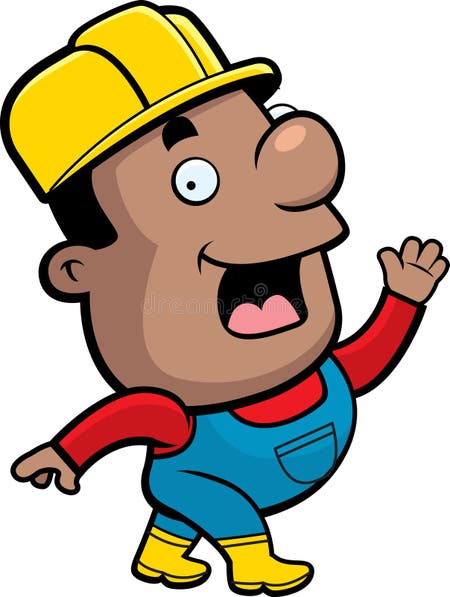 Construction Black Worker Cartoon Stock Illustrations – 7,448 ...