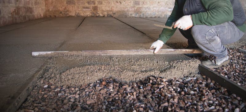 Concrete Screed Smooth Surface Texture Stock Image - Image of building ...