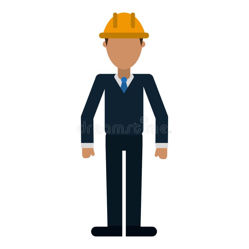 Construction worker avatar stock vector. Illustration of builder ...