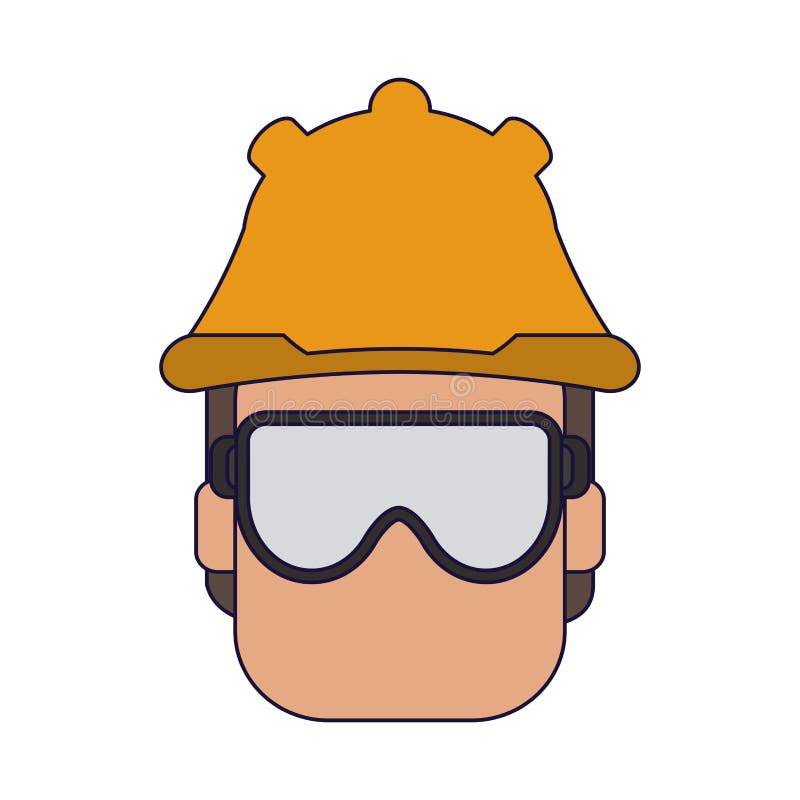 Construction worker avatar stock vector. Illustration of human - 143525281