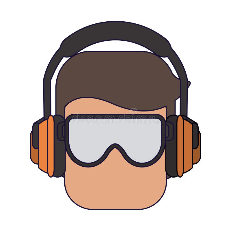 Construction worker avatar stock vector. Illustration of construction ...