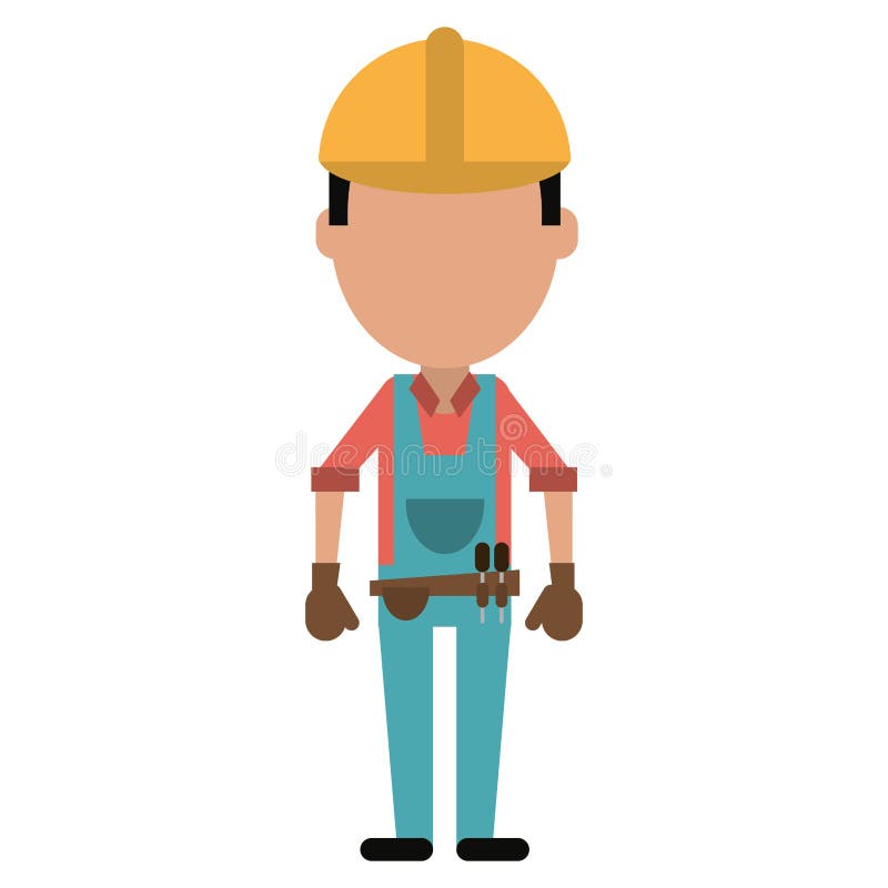 Construction worker avatar stock vector. Illustration of labor - 141281295
