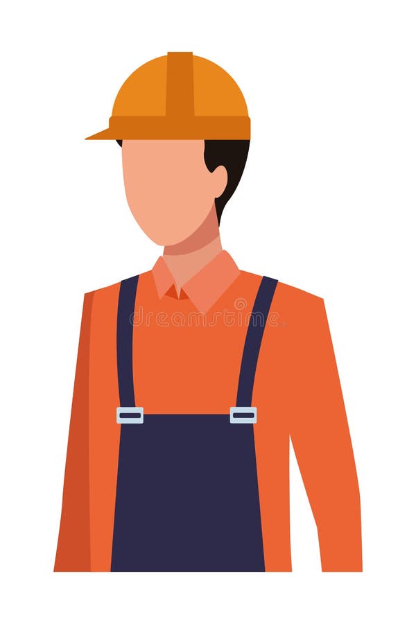 Construction Worker Worker Avatar Stock Vector - Illustration of ...
