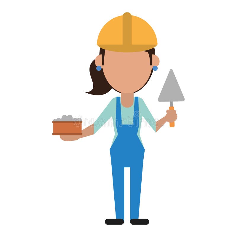Construction worker avatar stock vector. Illustration of maintenance ...