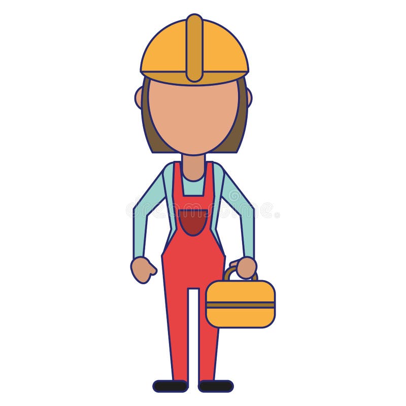 Construction worker avatar stock vector. Illustration of people - 141287574