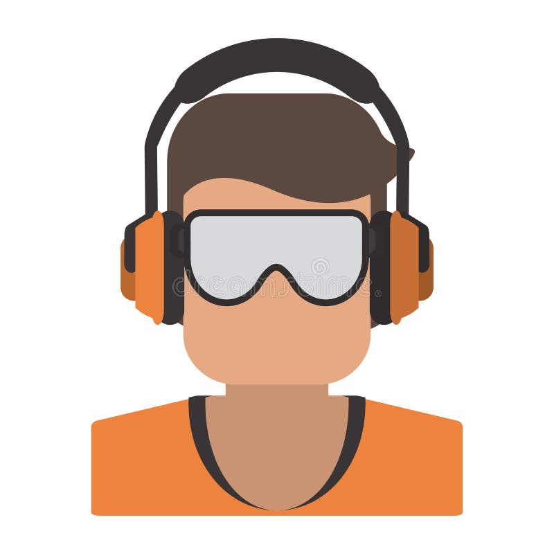 Construction worker avatar stock vector. Illustration of human - 133637598