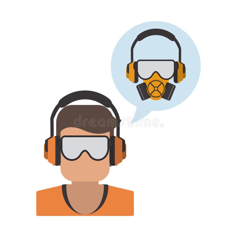 Construction worker avatar stock vector. Illustration of professional ...