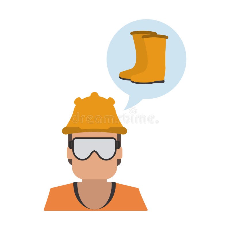 Construction worker avatar stock vector. Illustration of engineer ...