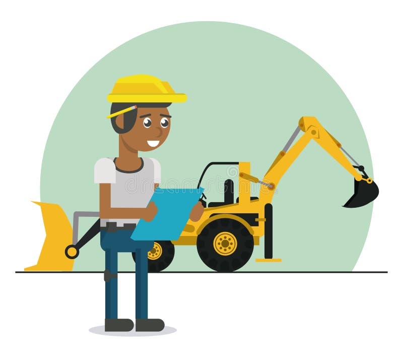 Construction Worker Cartoon Stock Vector - Illustration of repairman ...