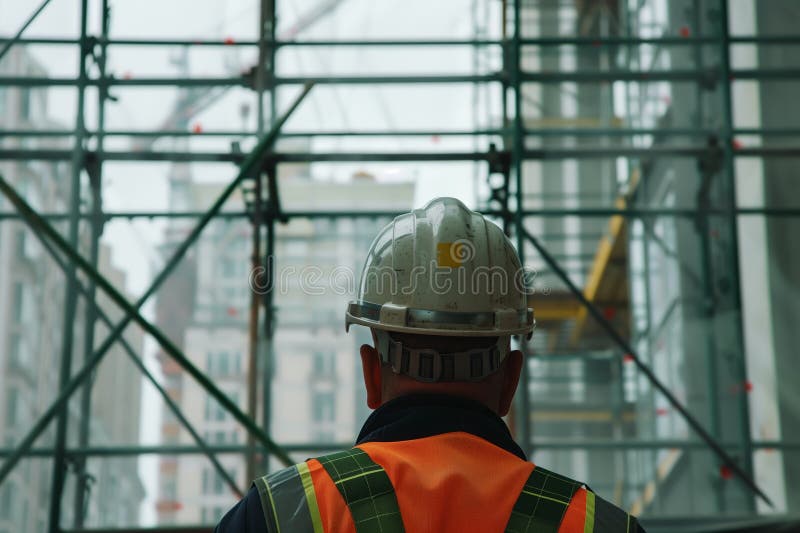 Construction Worker Behind Stock Illustrations – 436 Construction ...