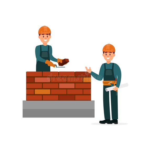 Bricklayer Cartoon Stock Illustrations – 1,783 Bricklayer Cartoon Stock ...