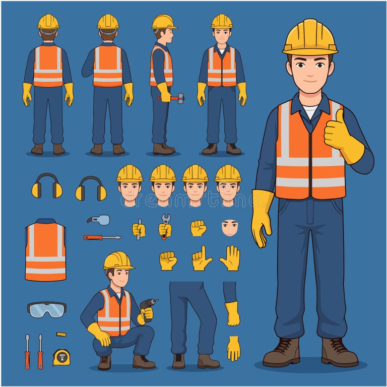 Animated Construction Worker Stock Illustrations – 110 Animated Construction Worker Stock ...