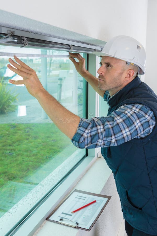 Window Fitting stock photo. Image of glazier, pane, repairing - 19848858