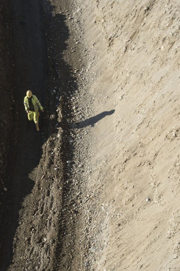 Construction Worker at a Building Site Stock Image - Image of work ...