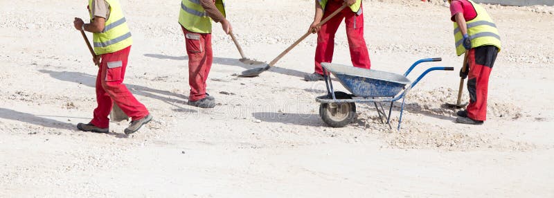 Construction Worker at Building Site Stock Image - Image of labor ...