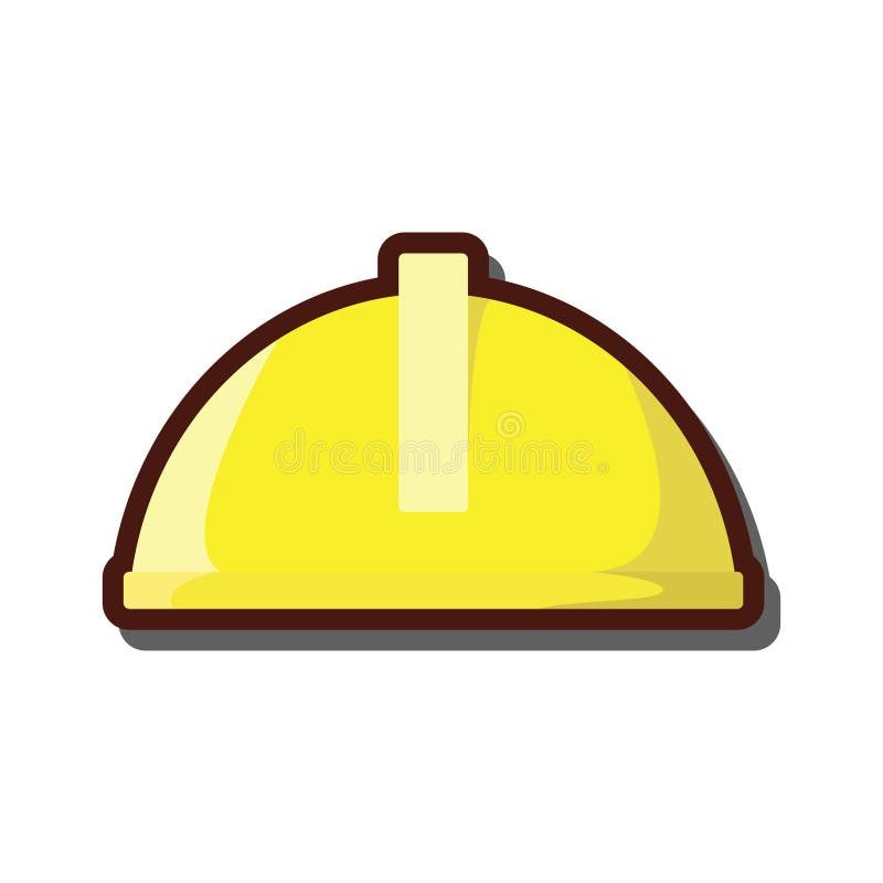 Construction Worker Cap. Vector Illustration Decorative Design Stock ...