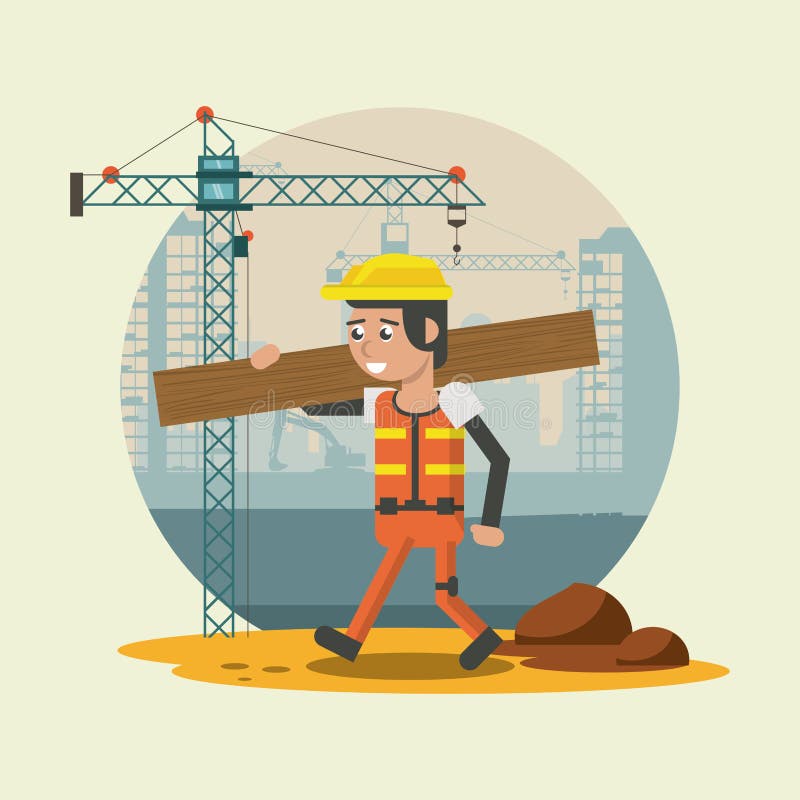 Construction Worker Cartoons Stock Vector - Illustration of person ...