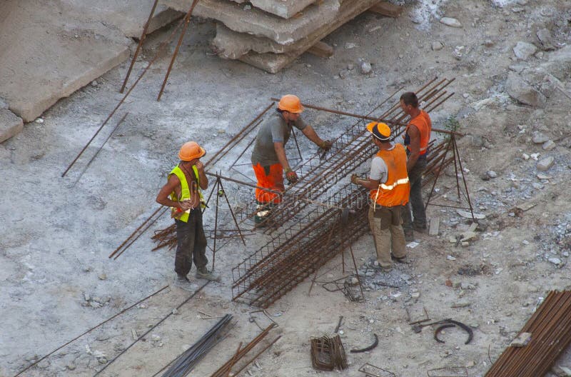 Construction Worker on Construction Site. Editorial Photography - Image ...