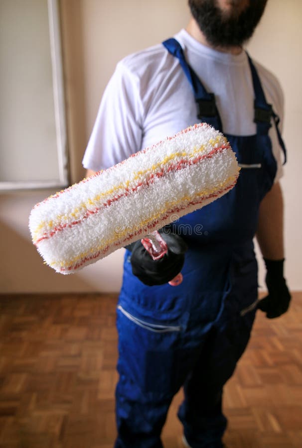 Construction Worker at Construction Site with Construction Tool ...