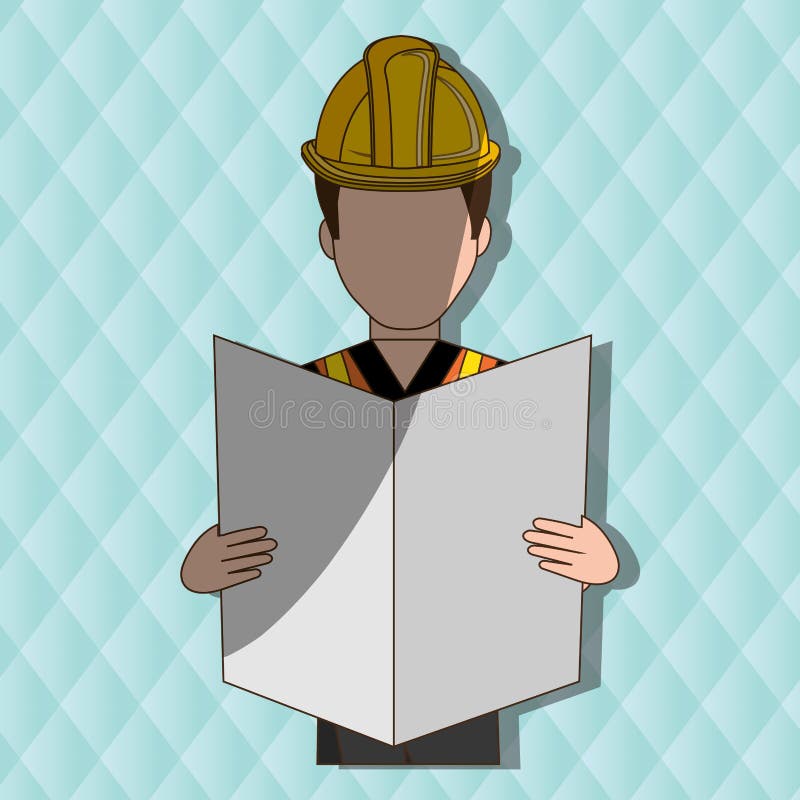 Construction worker design stock illustration. Illustration of ...