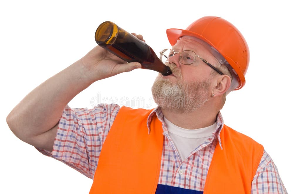 Construction Worker Drinking Beer Job Stock Photos - Free & Royalty ...