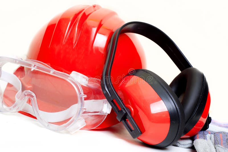 Construction Worker and Engineer Safety Equipment Stock Image - Image ...