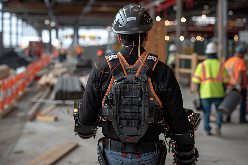 Construction Worker Exoskeleton Robotic Assistance, Enhanced Strength ...