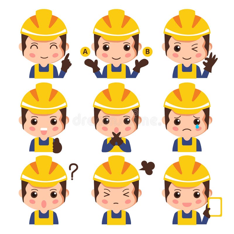 Set Construction Worker with Symptoms of Heat Stroke.Industrial Safety ...