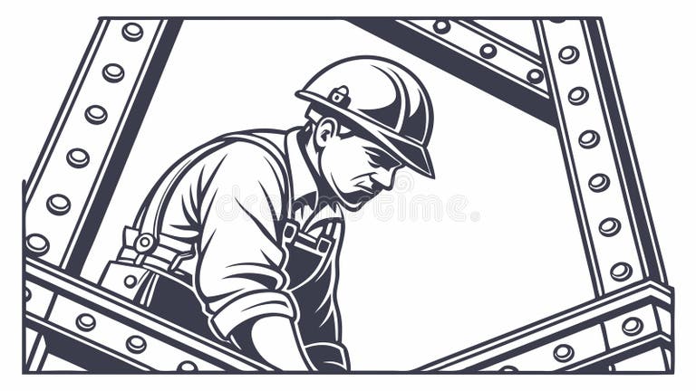 Construction Worker Frame with Tools, Vector Design Generative AI Stock ...