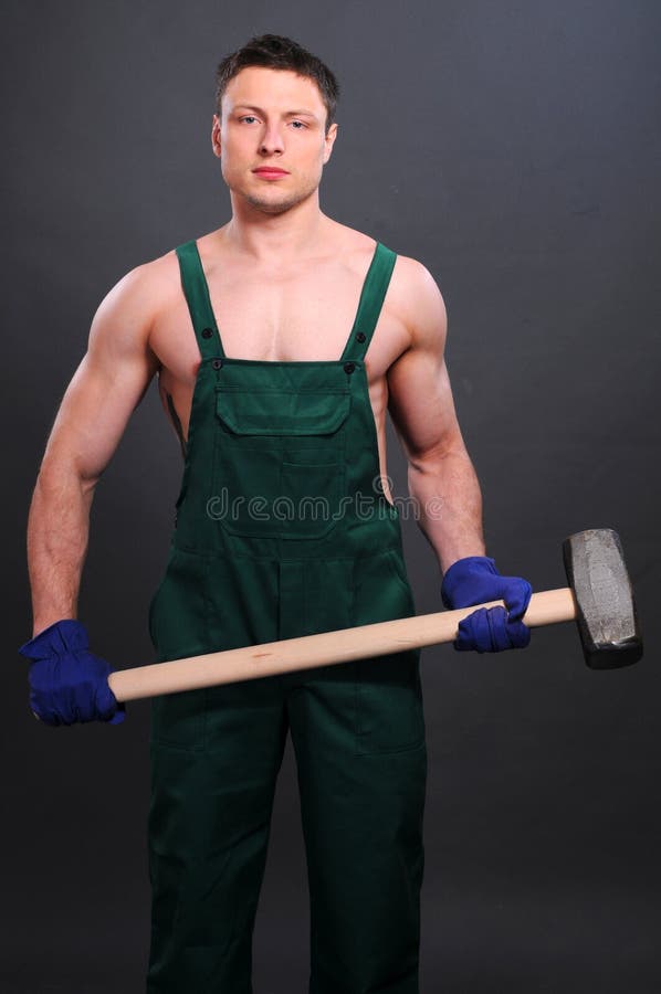 Construction Worker stock image. Image of hands, fitness - 34799583