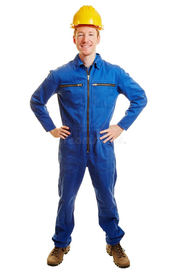 Construction Worker with a Helmet and a Builder Suit Stock Image ...