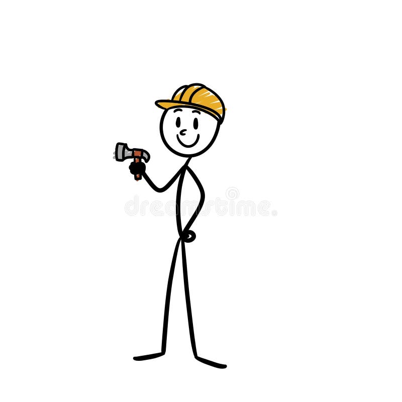 Construction Men Stick Figures Stick Figure Carpenter Carrying Wood