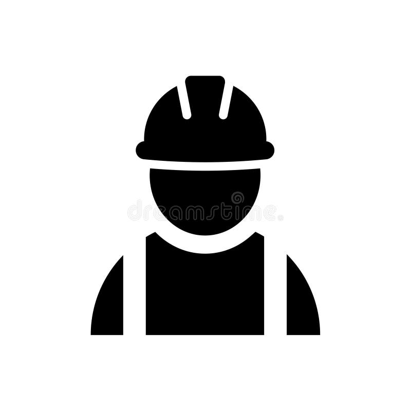 Construction Worker Icon. Building Contractor Stock Vector ...