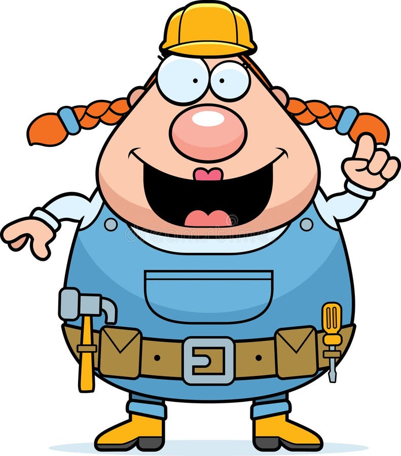 Construction Worker Idea stock vector. Illustration of construction ...