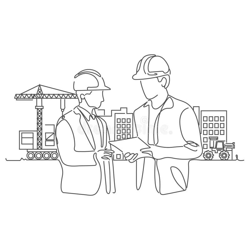 Construction Line Drawing Stock Illustrations – 83,676 Construction ...