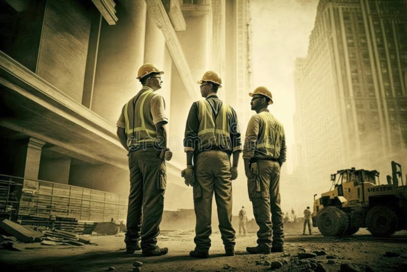 Construction Worker Image. Generative AI Stock Illustration ...