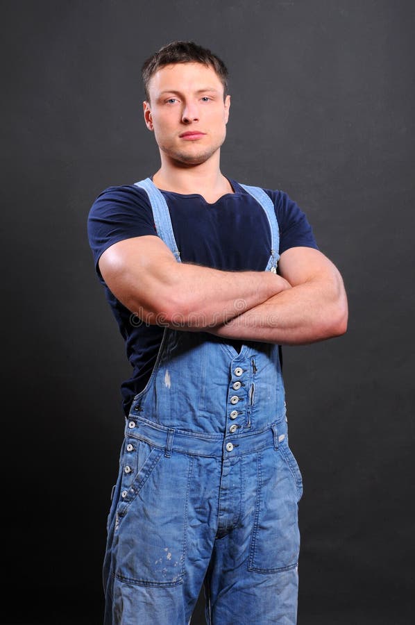 Construction Worker stock photo. Image of fitness, muscular - 34798868