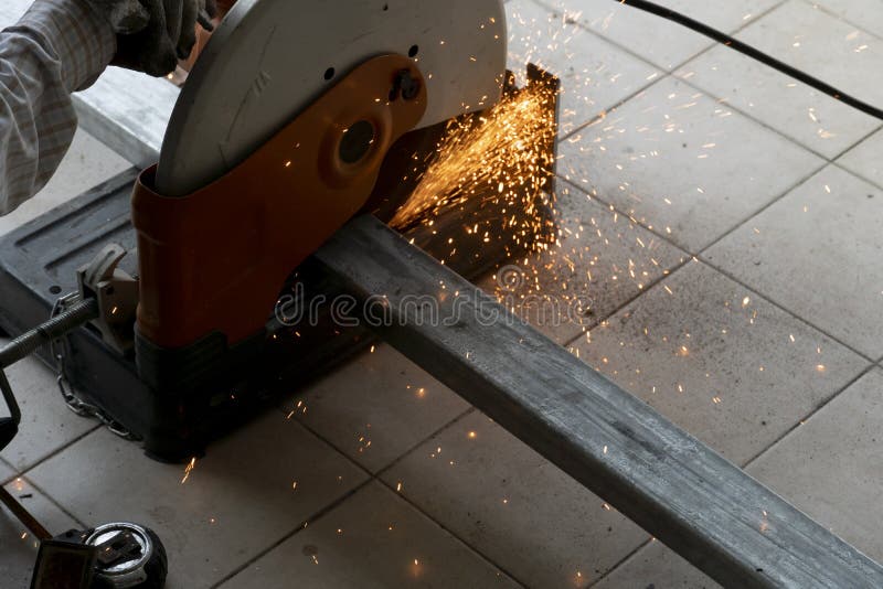 Construction Worker Indoor Work. Stock Photo - Image of metal, business ...