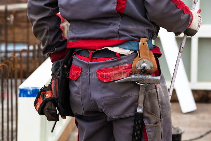 Construction Worker on a Job Site Stock Photo - Image of industrial ...