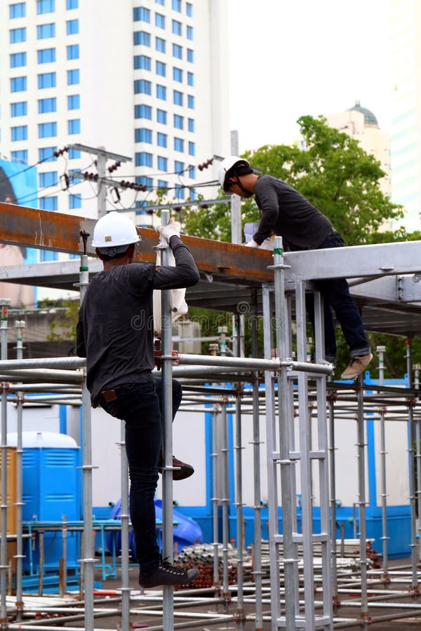 Construction Worker Labor Man in Construction Site Editorial Image ...