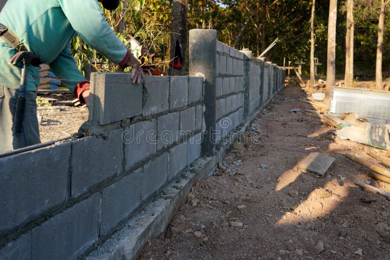 Construction worker stock image. Image of foundation - 268064775