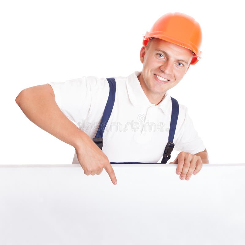 Construction worker stock image. Image of friendly, profession - 59511815